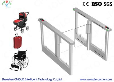China Half height entrance Speed Gate Turnstile Barrier With Sensor And LED Light Display for sale
