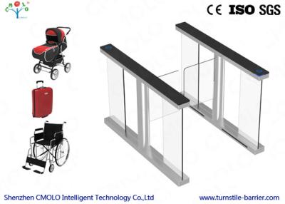 China Fast Moving Speed Gate Turnstile With Lane 650mm Tempered Glass For High-end Club for sale