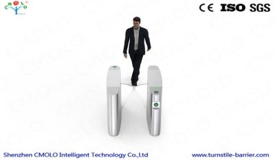 China Custom Electric Flap Barrier Turnstile For Hotel Lobby , Access Control System for sale