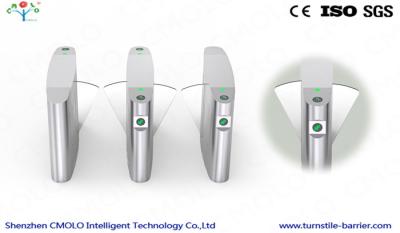 China Dual - Access Flap Barrier Turnstile For Pedestrians Entrance , Stainless Steel Materials for sale