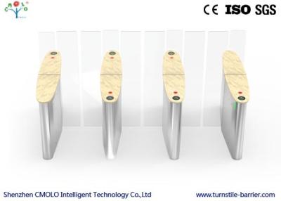China Glass Security Pedestrian Automatic Systems Turnstiles With Indicator Light , SGS Listed for sale