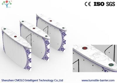 China Half Height Automatic Flap Barrier Turnstile With RFID Security System , High Performance for sale