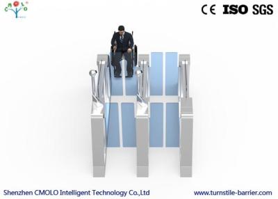 China Swiping Card Controlled Access Turnstiles / Swing Gate Barrier With CE ISO Approved for sale