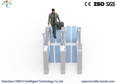 China Pedestrian Speed Gate Turnstile Access Control System with ID Card Recognition for sale