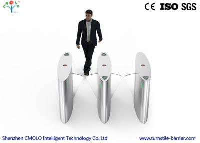 China Automatic Flap Barrier Turnstile / Waist Height Turnstile with Ticketing System for sale