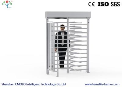 China 304 Stainless Steel Full Height Gate , Revolving High Security Turnstile With Access Controller for sale