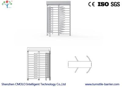 China Gym Access Electronic Full Height Turnstile Barrier With Fingerprint Recognition for sale