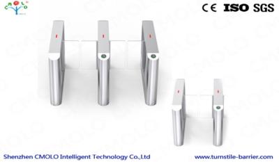 China Automated Indoors Speed Gate Turnstile Entry Systems / Waist Height Swing Barrier Gate for sale