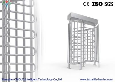 China Pedestrian Security Full Height Turnstile Barrier , Bi-Directional Semi-auto Turnstile for sale