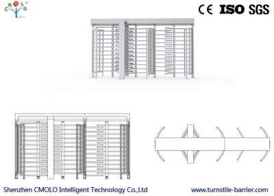 China Intelligent Entrance Full High Turnstile , Automatic Systems Rotating Turnstile Gate for sale