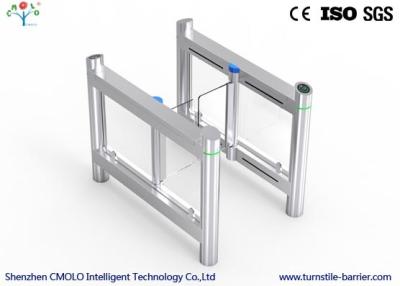 China Waist Height Stainless Steel Turnstiles Pedestrian Turnstile Gate With TCP / IP Interface for sale