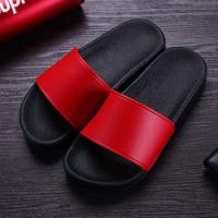 China Breathable Men Slippers Pattern Solid Color PVC Material Non Slip Men Slippers for sale