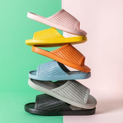 China Summer household non-slip sandals and slippers indoor bathing soft bottom wear-resistant silent couple slippers for sale