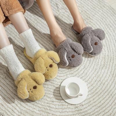 China Cheap bedroom slippers 2021 new female cute warm wholesale indoor and outdoor non-slip couple household shoes for sale