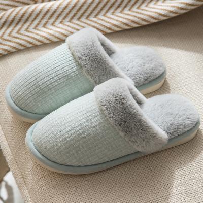 China Winter new hot selling ladies simple and stylish slippers thick bottom anti-slip house shoes with good price for sale