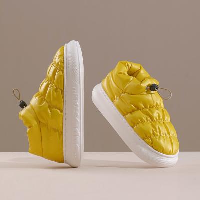 China new Winter Women Slippers Down cloth Non-Slip Soft Warm Home Slippers ladies house Indoor Bedroom Floor Shoes for sale