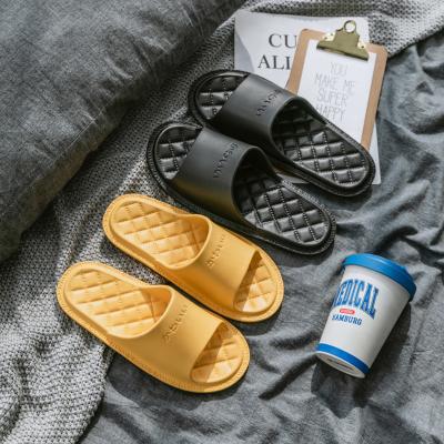 China New couple summer home bathroom non-slip slippers deodorant and breathable solid color soft bottom sandals for sale