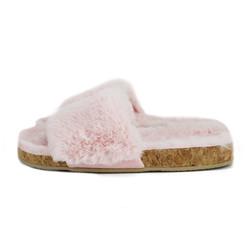 comfortable non-slip faux fur home indoor winter fluffy slippers for women