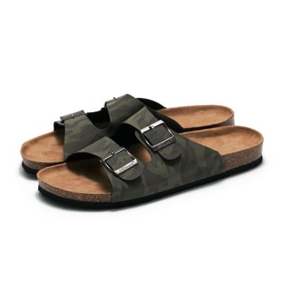 China Camouflage Cork Slippers Female Beach  Anti Slip Breathable for sale