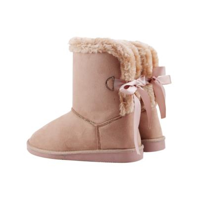 China women snow boots satin bow fashion warm winter boots for sale