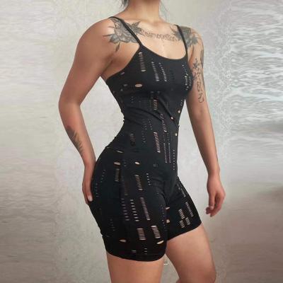China New design Popular Gym Fitness clothes sleeveless sexy tight short Jumpsuit customized Yoga set Training Wear bodysuit for sale