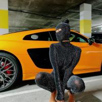 China Backless Women Jumpsuit  Sportswear Breathable Solid Pattern for sale