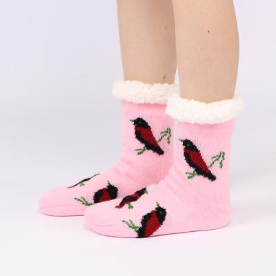 China Wholesale women house Indoor Cozy faux fur Non Slip slipper socks Winter home Floor Fuzzy Christmas Socks sherpa socks for sale