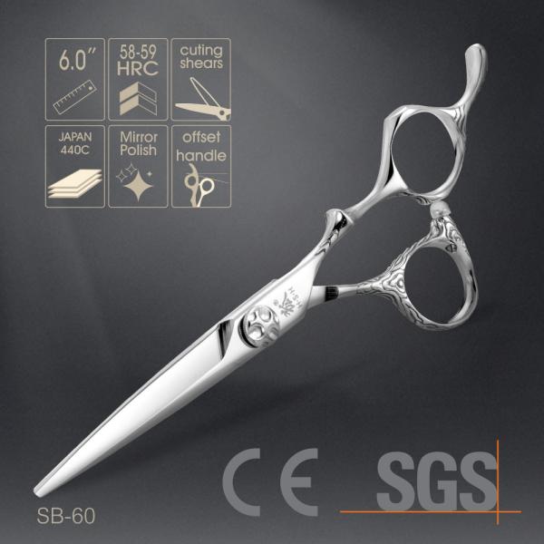 Japanese Steel Professional Barber Scissors Wear Resistance Precise Cutting