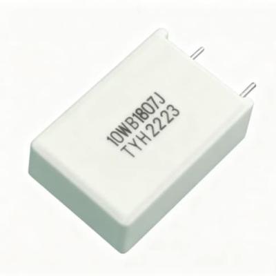 China 0.1 ~ 2.4K Ohm Cement Resistors Radial Leaded Type Anti Pulse Resistor for sale