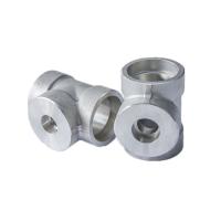 China Customized Socket Weld Pipe Fitting SCH 80 Stainless Steel Equal Tee for sale