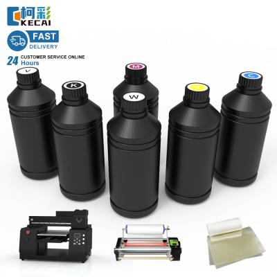 China KECAI China Manufacturer 1000ML Neutral LED Hard Soft CMYKWV UV Ink for Epson Printer Printhead Anti Clog High Color Fastness for sale