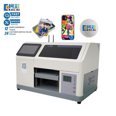China KECAI AI Smart Mini A5 Mobile App Controlled XP600 UV Inkjet Flatbed Printer for Small Format Id Card Phone Covers Badge for sale