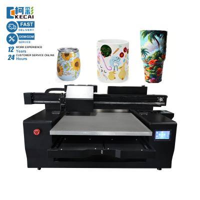 China KECAI Hot Sale 6090 UV Flatbed Printer Materials Max Height Accept 15cm for Cups Bottles Metal Wood Printing UV Printer for sale