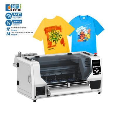 China KECAI Automatic A3 White Ink Circulation 30cm Double Printhead XP600 T-shirt Pet Film Impressora DTF Printer With CE for sale