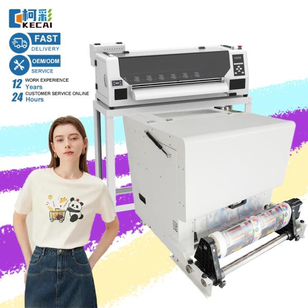 Quality KECAI 24inch Dtf Dual Head Xp600/I1600/I3200 Inkjet Printers Direct to Film Heat Transfer A1 DTF Printer with Powder Shaker for sale