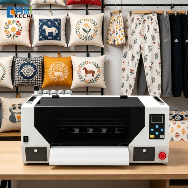 Quality KECAI 12 Inch A3 Brand New Model DTF Printer XP600 With Powder Shaking Machine Integrated Full-Automatic Textile Apparel T-shirt for sale