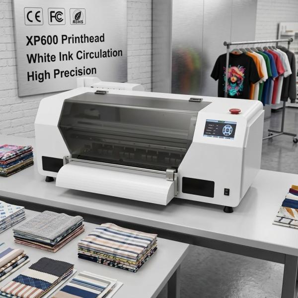 Quality KECAI Professional XP600 Print Head CMYKW Printing System A3 DTF Printer for Sportswear Denim Fashion Apparel Factory Wholesale for sale