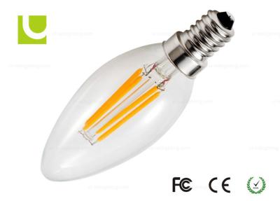 China Decorative Industrial Ra80 E12 / E14 Dimmable LED Filament Bulb 4W Ra≥90 for sale