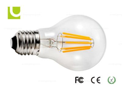 China Clear glass 4000K 850lm 8w Dimmable LED Filament Bulb 110V - 130V for sale