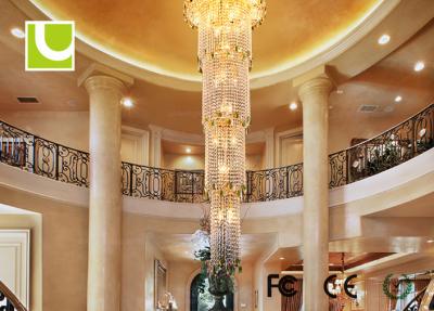 China Dining Room / Hotel Golden LED 80 Chandelier And Pendant Lighting CE / RoHS for sale