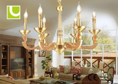 China Transparent / Golden Crystal E14 / E12 Contemporary Chandelier Lighting For Living Room for sale