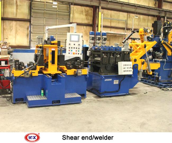 Shear end welder