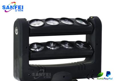 China LED 8pcs*10W 8-head Spider Beam light / Crazy 8 White Moving Head Light for sale