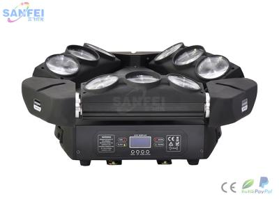 China LED 9 Eyes RGBW 10W LED Lamp / LED Spider Beam With Customized Color for sale