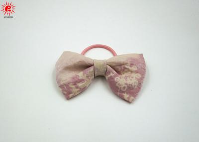 China Fashion Pink Small Girls Hair Accessories Scrunchie Hair Ties , Custom for sale