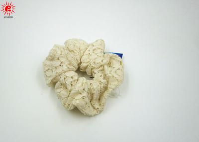 China White Lace Elastic Hair Extension Scrunchie Girls Hair Accessories for sale