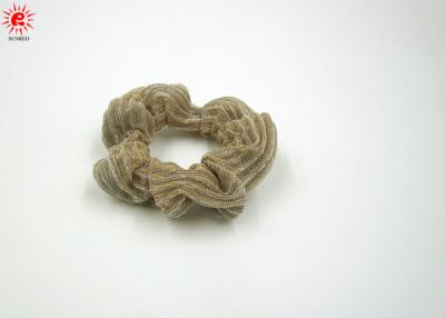 China Small Blonde Nylon Curly Elastic Hair Scrunchie , Gymnastics Scrunchies for sale