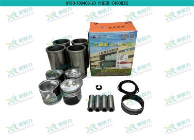 China Cylinder Liner Kit For Xinchai C490BZG Wheel Excavator Engine for sale