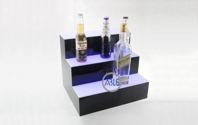 China Customized Design Counter Acrylic Wine Display Stand With Light for sale