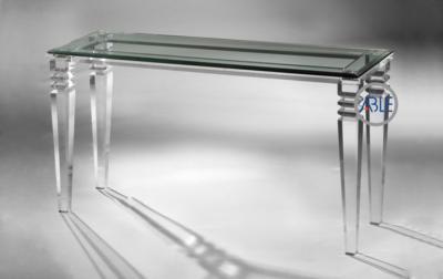 China Custom Design Structure Crystal Clear Acrylic Desk Acrylic Furniture for sale